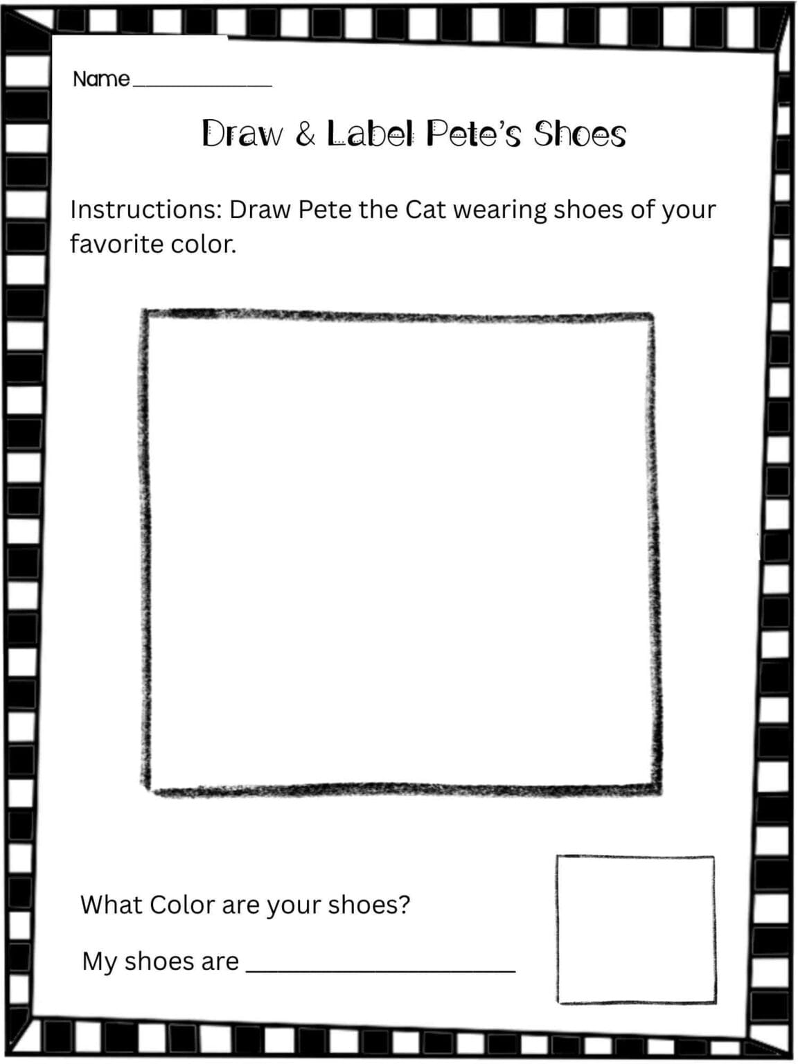 Pete the Cat | I Love My White Shoes worksheet - Creative Resources ...