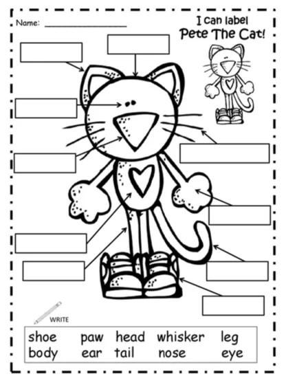 Pete The Cat Template