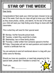 EDITABLE Star of the Week Set - Creative Resources, Free Printables ...