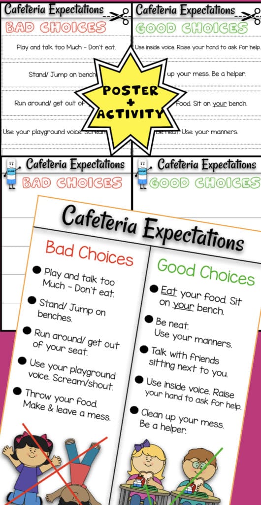 Cafeteria Expectations poster - Creative Resources, Free Printables ...