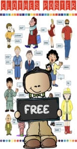 FREE- Clothes poster - Creative Resources, Free Printables & English ...