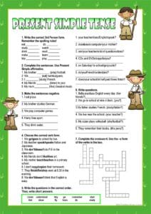 FREE- Present simple worksheets - Creative Resources, Free Printables ...