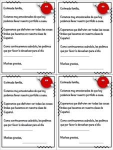 English-Spanish portfolio covers + Parents notes - Creative Resources ...