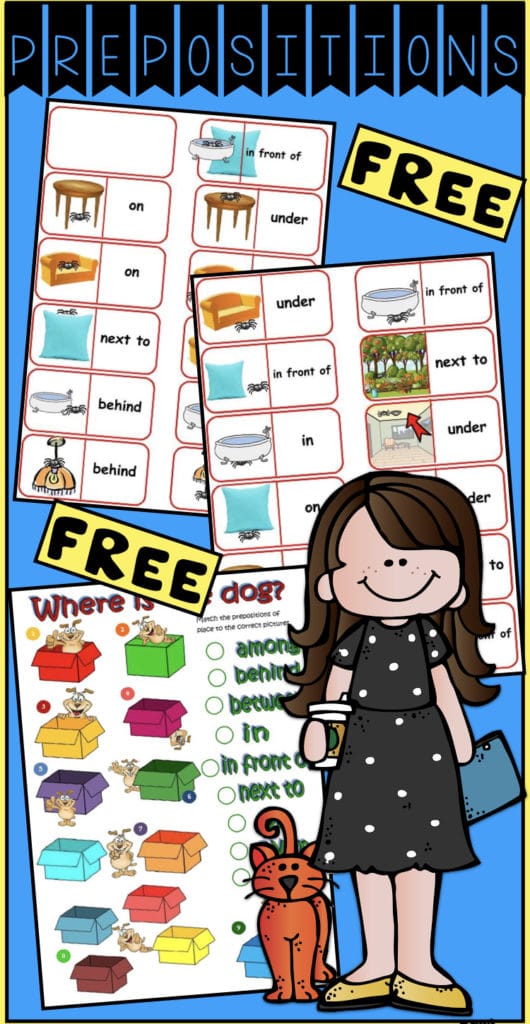 FREE prepositions of place poster + Activity - Creative Resources, Free ...