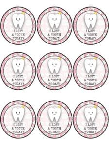 Lost Tooth Certificate + Envelope for tooth + Stickers - Creative ...
