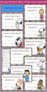 Snoopy End of the Year Awards – 10 Certificates