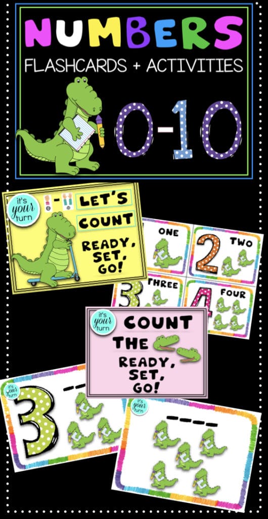 NUMBERS 0-10 BIG FLASH CARDS + ACTIVITES - Creative Resources, Free ...