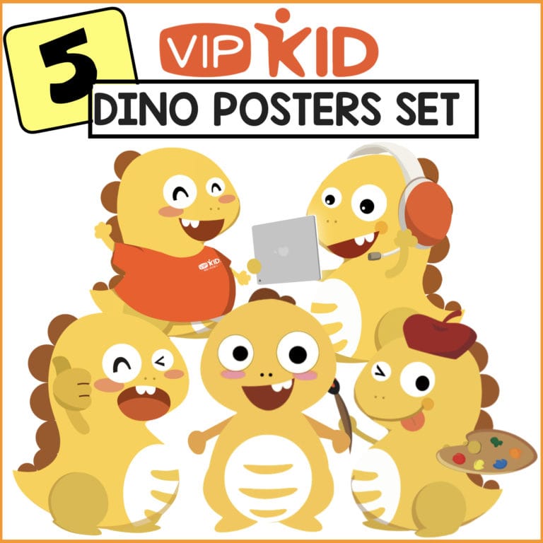 Set of 5 DINO posters for VipKid - Creative Resources, Free Printables ...
