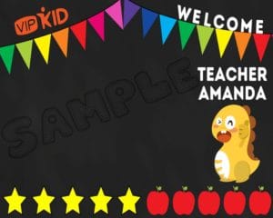 VIPKID Personalized Background 2.5 x 4 Inches - Creative Resources ...