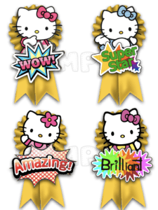 Hello Kitty Gold Ribbons - Reward System- Creative Resources, Free ...