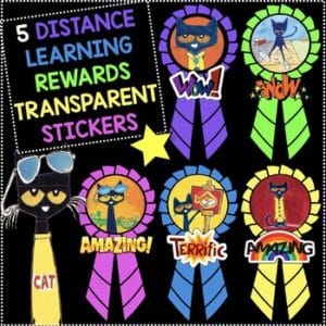 Pete the Cat Distance Learning Reward Ribbons - Creative Resources ...