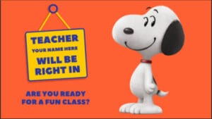 Snoopy Zoom Backgrounds- Editable