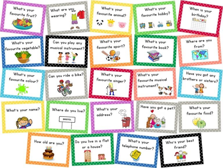 FREE- All about me cards - Creative Resources, Free Printables ...